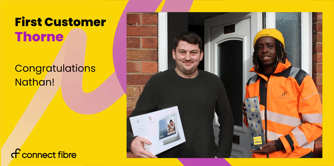 Connect Fibre Connects First Customer In Thorne